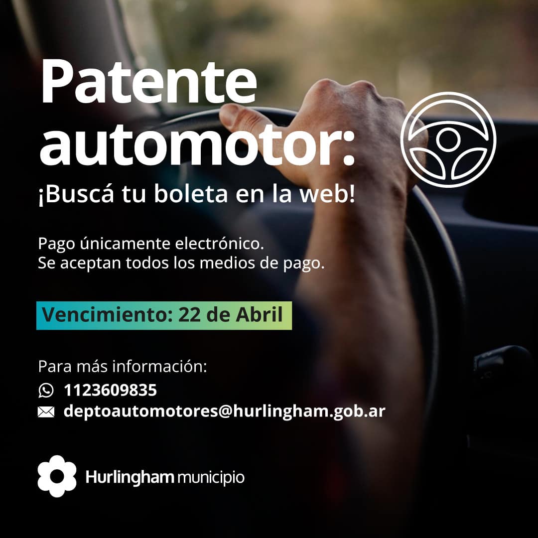 Cómo hacer para pagar la Patente Automotor en Hurlingham
